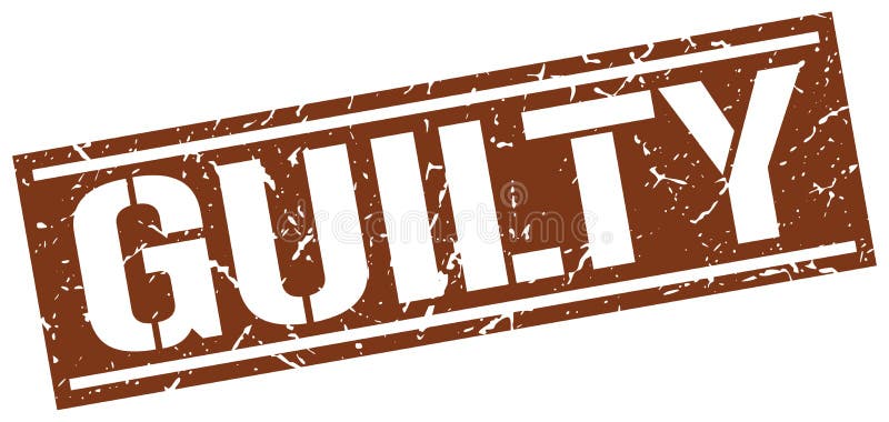 Guilty stamp stock vector. Illustration of guilty, label - 120288865