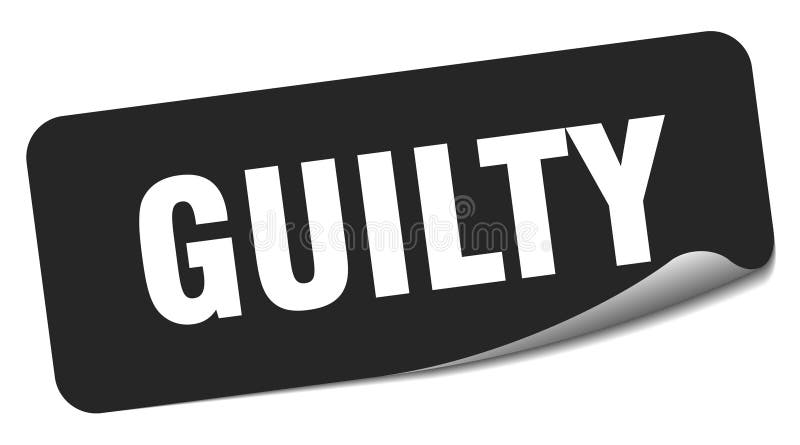 Guilty stock vector. Illustration of topic, concept - 147626189