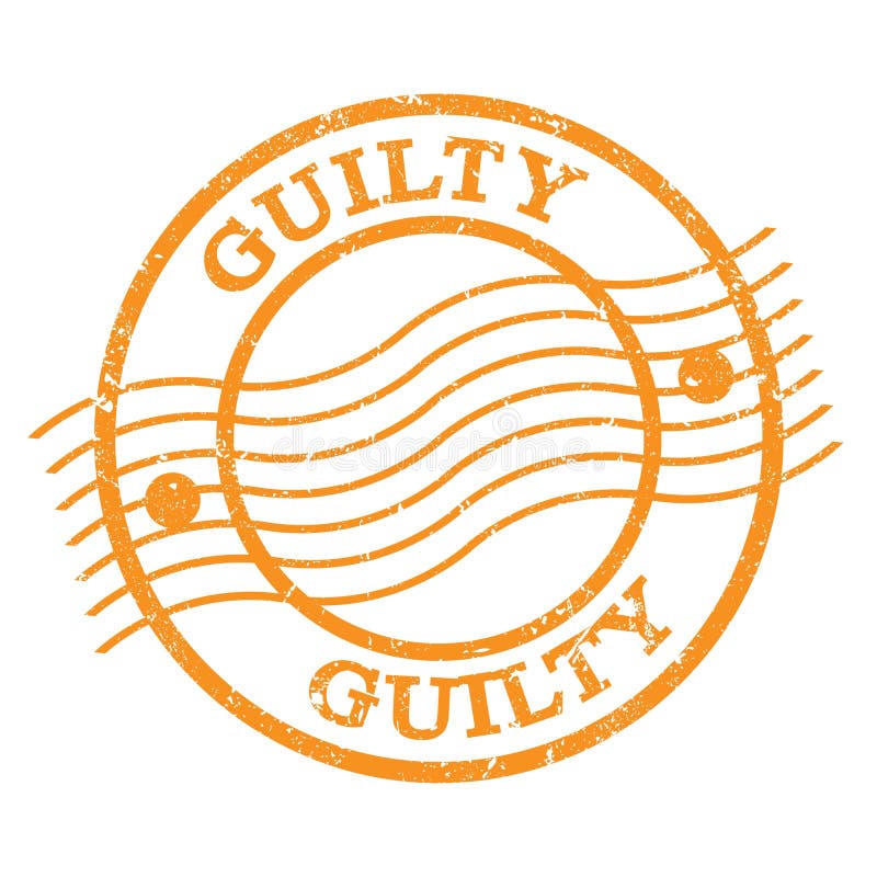NOT GUILTY Text Written on Pink-black Stamp Sign Stock Illustration ...