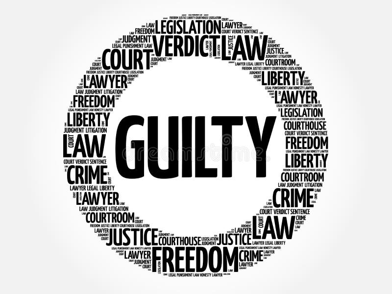 Guilty word cloud stock illustration. Illustration of blaming - 199341019