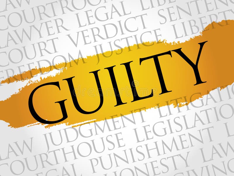 Guilty word cloud stock illustration. Illustration of blaming - 199341019