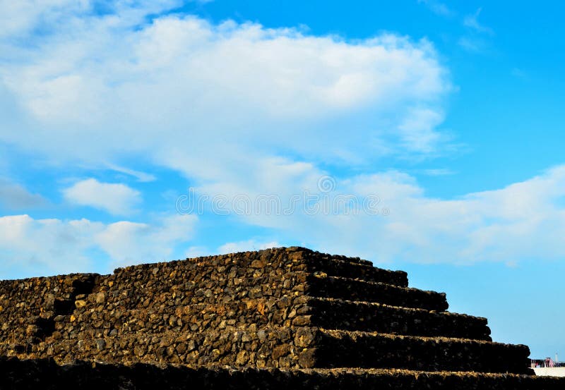 Guimar Pyramids stock image. Image of maya, building - 142896387