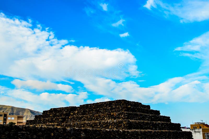 Guimar Pyramids on Tenerife, Winter 2018 Stock Photo - Image of ...