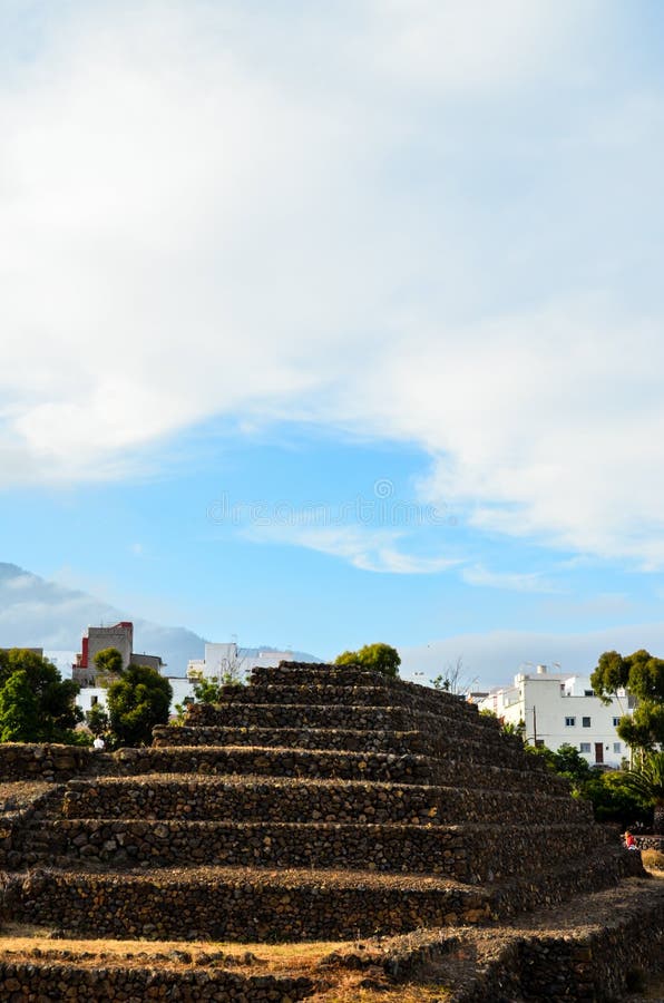 Guimar Pyramids Landscape in Tenerife, Canary Islands Stock Image ...