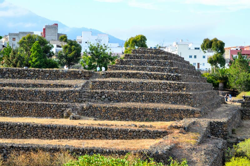 Guimar Pyramids Landscape in Tenerife, Canary Islands Stock Image ...