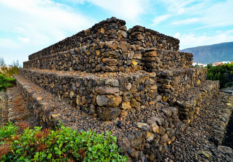 Guimar Pyramids Landscape in Tenerife, Canary Islands Stock Image ...