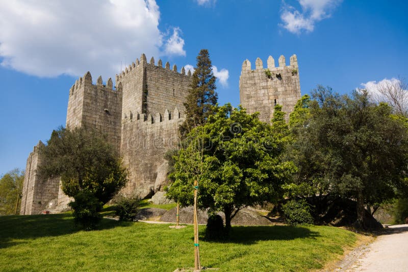 Guimaraes Castle stock photo. Image of portuguese, destination - 12887014