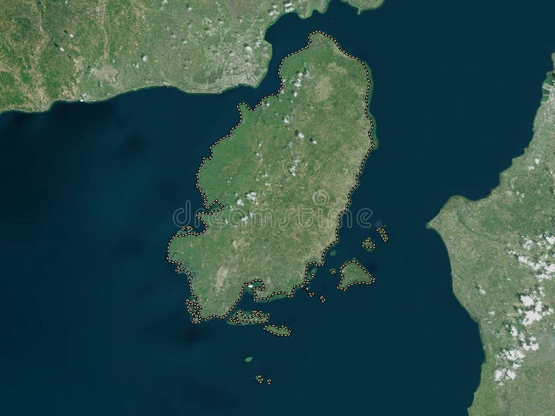 Guimaras, Philippines. High-res Satellite. No Legend Stock Illustration ...