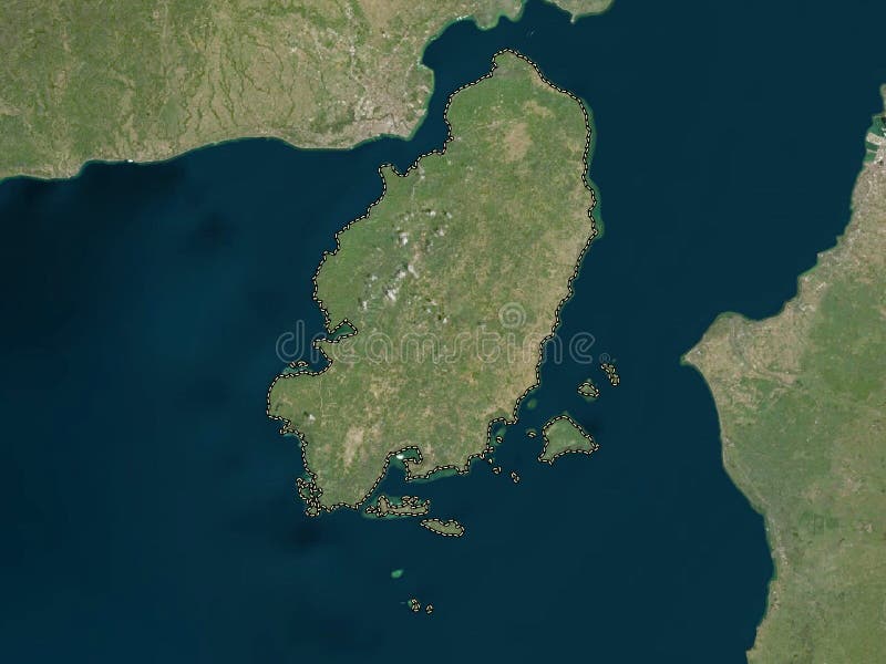 Guimaras, Philippines. Low-res Satellite. No Legend Stock Illustration ...