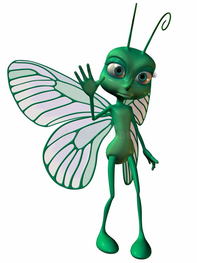 Toon Butterfly illustration stock. Illustration du jardin - 6049887