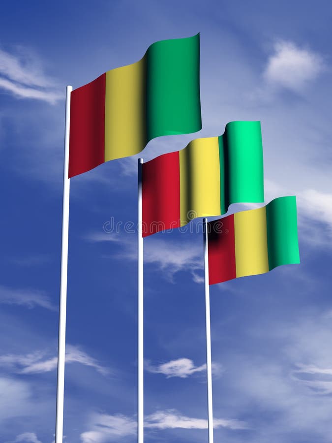 Guinea flag stock illustration. Illustration of ensign - 4767816