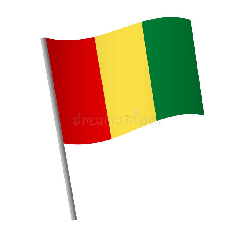 Guinea flag icon stock illustration. Illustration of country - 136414277