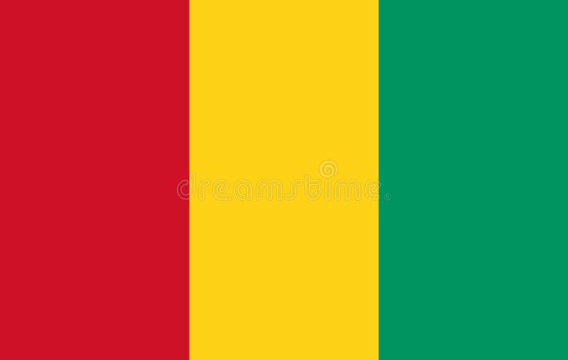 Guinea Flag, National Guinean Official Colors and Proportion Correctly ...