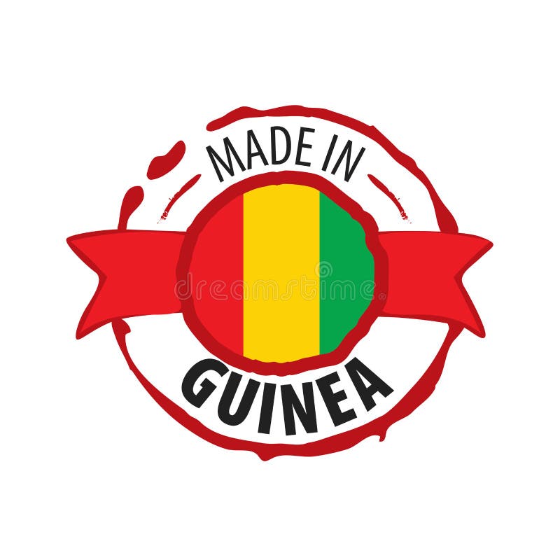 Guinea Flag, Vector Illustration on a White Background Stock Vector ...