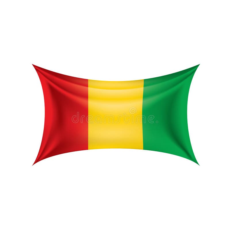 Guinea Flag, Vector Illustration Stock Vector - Illustration of ...