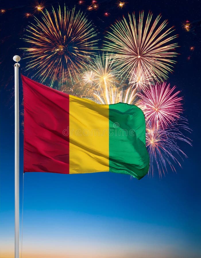 Guinea Independence Day Poster Design Stock Illustration - Illustration ...