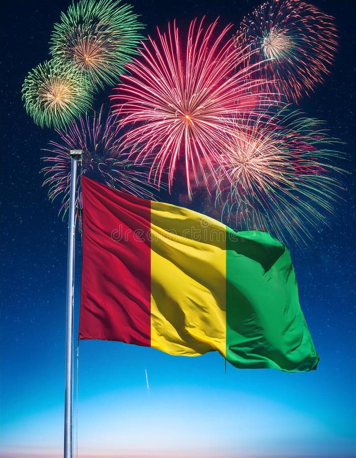 Guinea Independence Day Poster Design Stock Illustration - Illustration ...