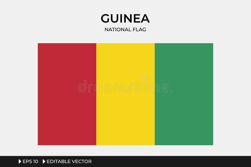 Guinea National Flag Illustration Stock Vector - Illustration of state ...