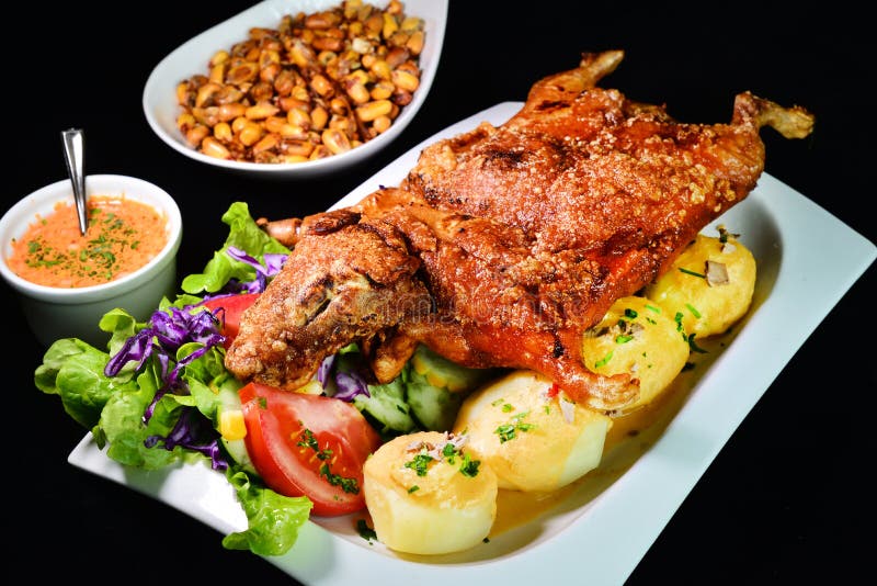 Guinee pig deep fried stock photo. Image of andes, ecuador - 261176758