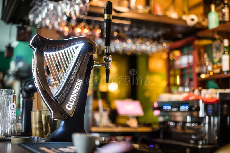 Guinness beer tap editorial photography. Image of draft - 239386867