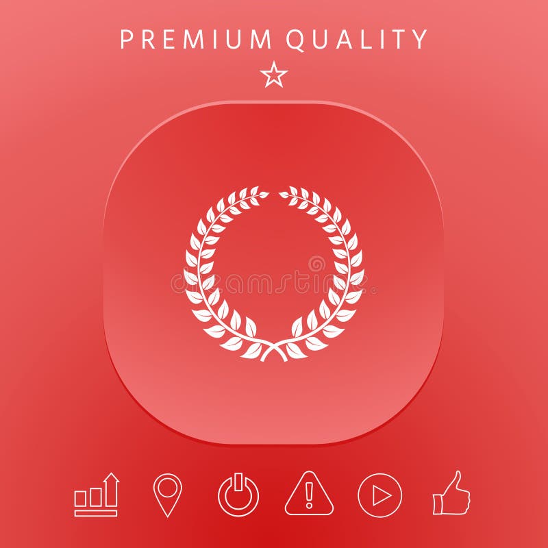 Guirlande De Laurier - Symbole De Conception Illustration de Vecteur ...