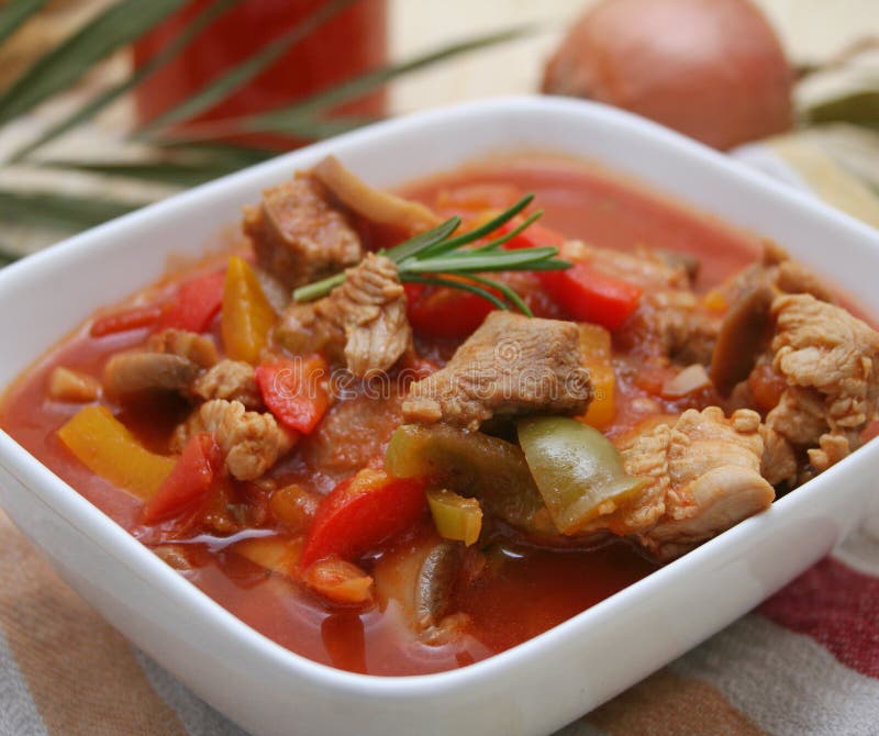 Guisado fresco imagen de archivo. Imagen de pimenton, restaurante - 7970463