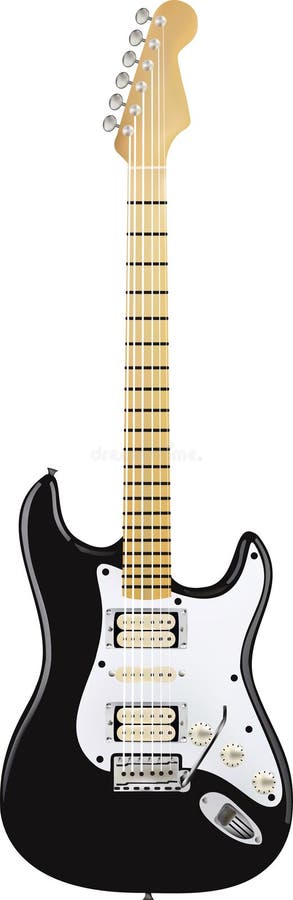 Guitar Fender Stratocaster - Vector Stock Vector - Illustration of ...