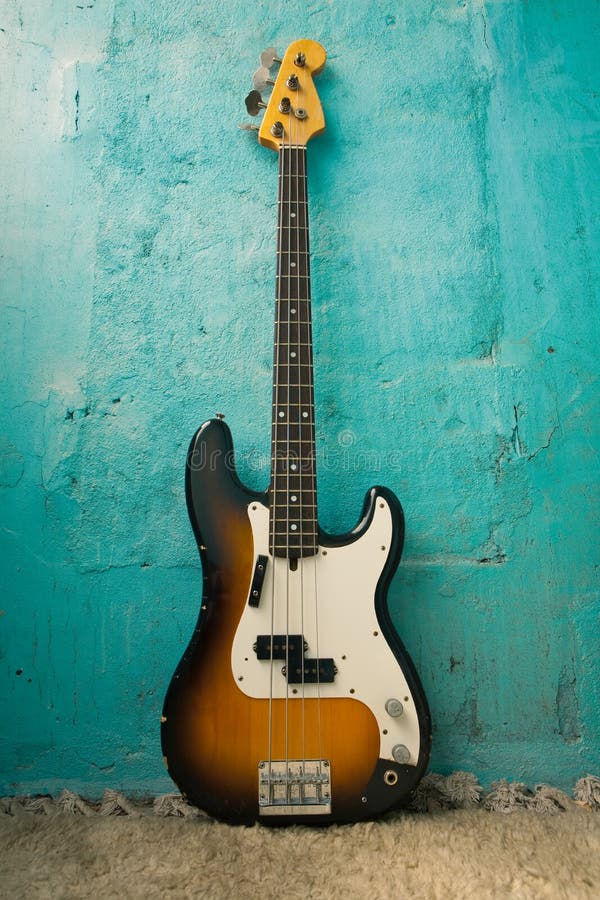 Bass guitar stock photo. Image of musical, vintage, grunge - 14468352