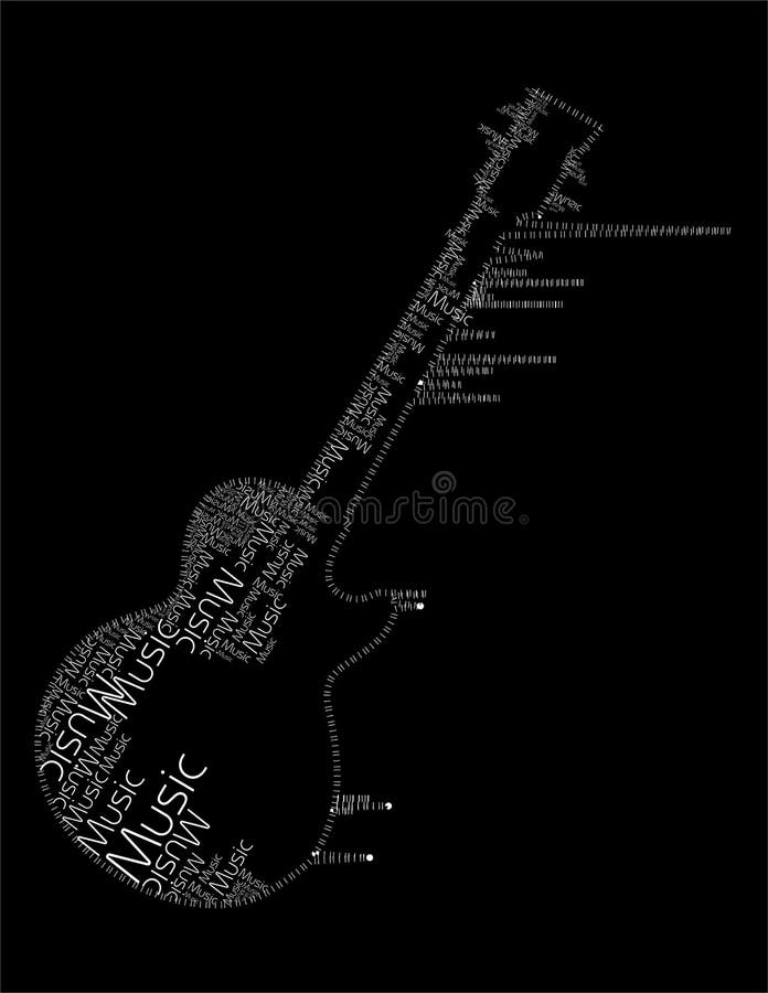 Guitar abstracts stock vector. Illustration of artistic - 17819545