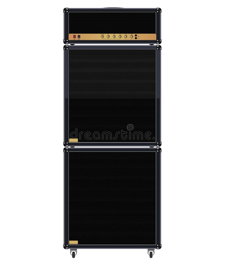 Guitar amp stock vector. Illustration of combo, hallen - 4656770