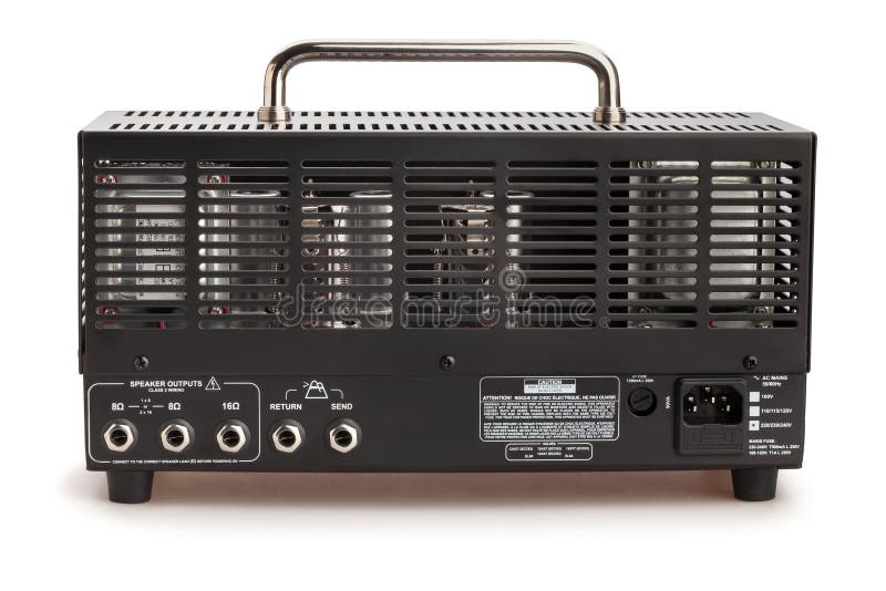 Guitar Amp Path Isolated on White Back Stock Photo - Image of music ...