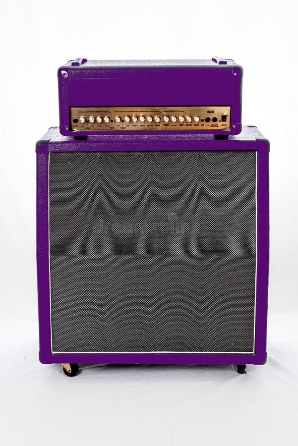 Guitar Amp Purple stock image. Image of purple, music - 48680889
