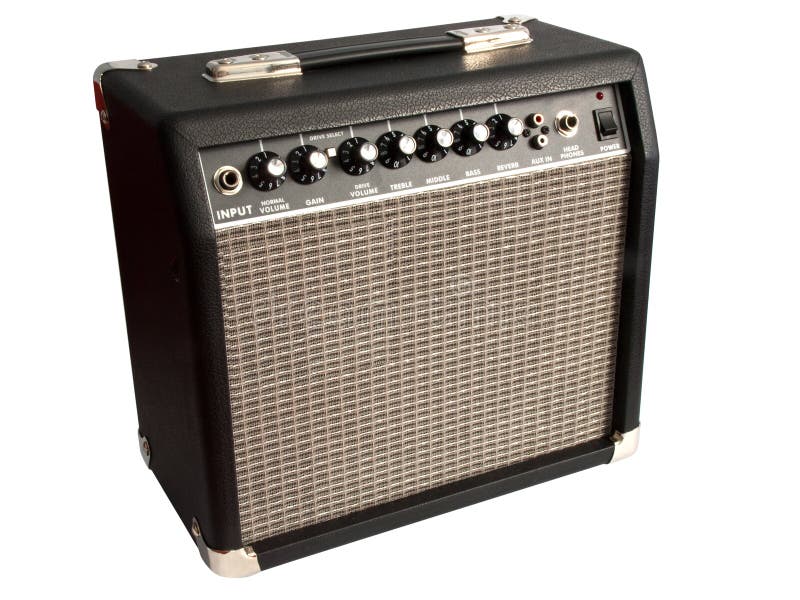 Retro guitar amplifier stock photo. Image of business - 24719198
