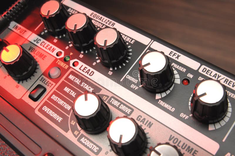 Old-style modern amplifier stock image. Image of loud - 3218223