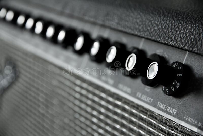 Retro guitar amplifier stock photo. Image of business - 24719198