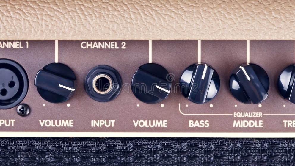 756 Vintage Stereo Audio Amplifier Volume Knob Stock Photos - Free ...