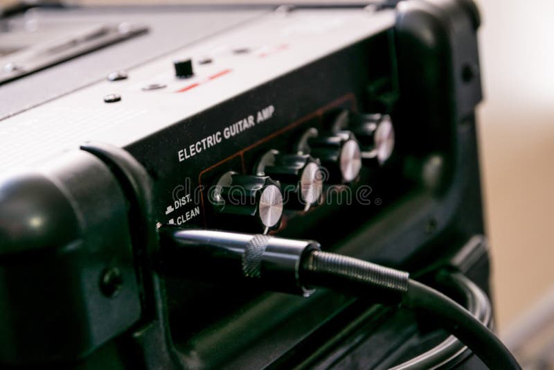 Guitar Amplifier with Dials and Controls for Volume, Gain, Bass, Treble ...