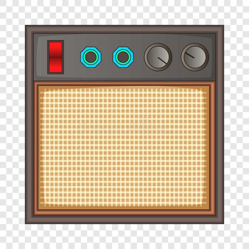Guitar Amplifier Icon, Cartoon Style Stock Vector - Illustration of ...