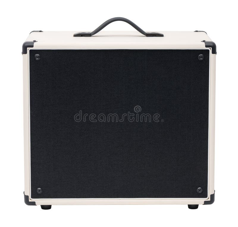 Guitar Amplifier Isolated on White Stock Image - Image of power, club ...