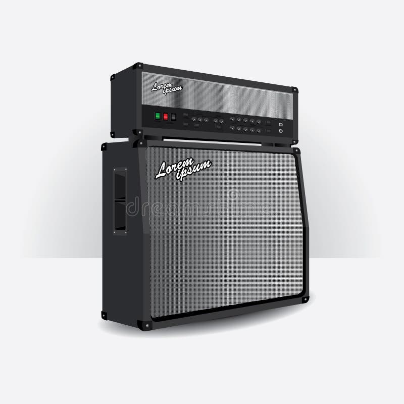 Guitar amplifier set stock vector. Illustration of jazz - 103119455