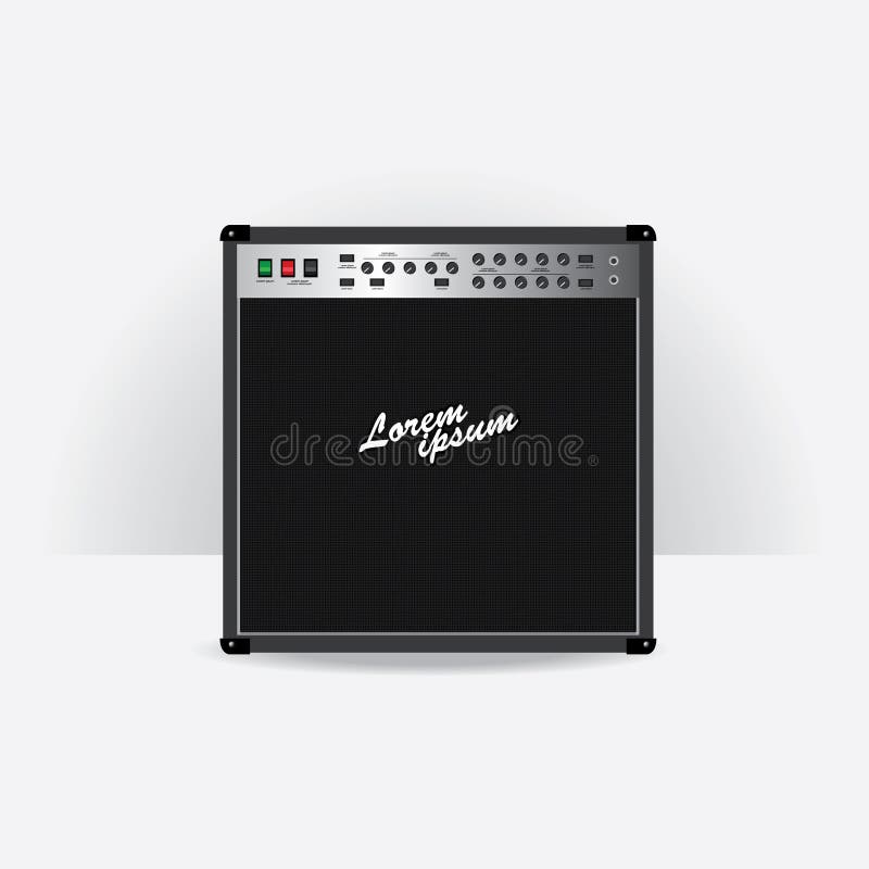 Guitar Amplifier Vector Illustration Stock Vector - Illustration of ...