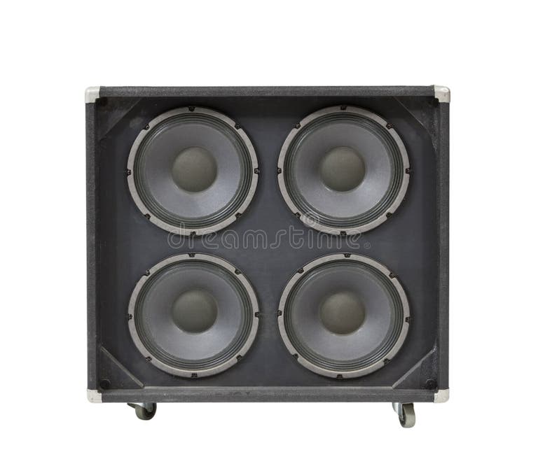 Guitar Amplifier Speaker Box with Clipping Path Stock Photo - Image of ...