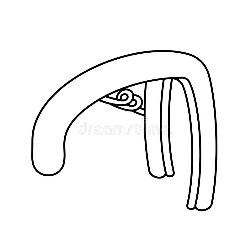 Guitar Capo Pictogram Vector Illustration Stock Vector - Illustration ...