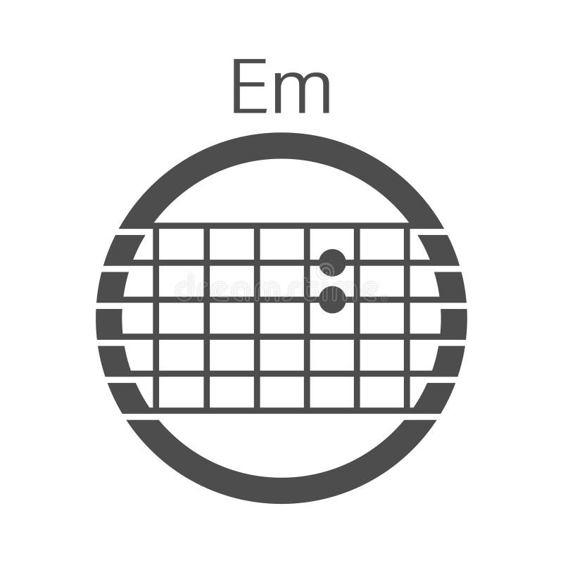 Guitar chord icon design stock vector. Illustration of theory - 334661284