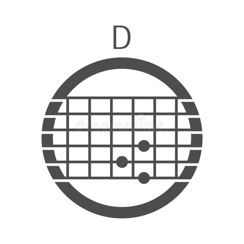 Guitar chord icon design stock vector. Illustration of design - 334661436