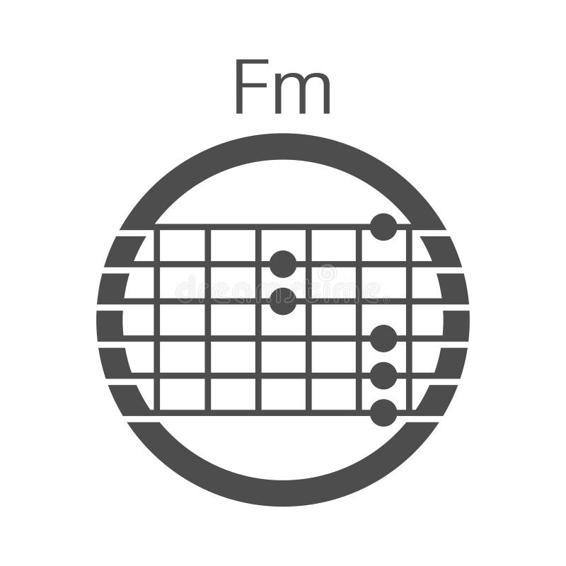 Guitar chord icon design stock vector. Illustration of basic - 334661664