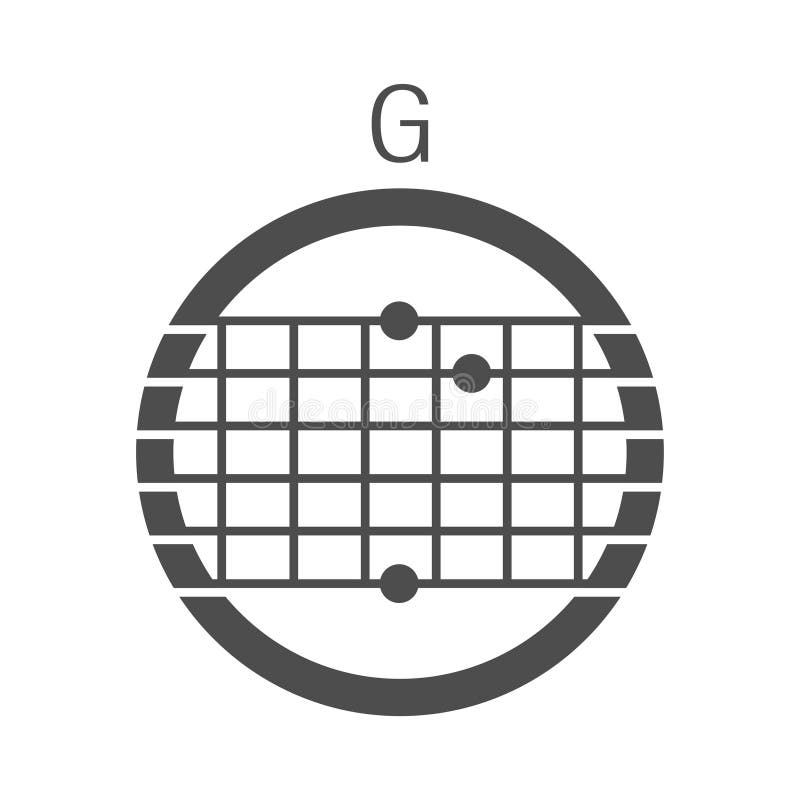 Guitar chord icon design stock vector. Illustration of major - 334661847