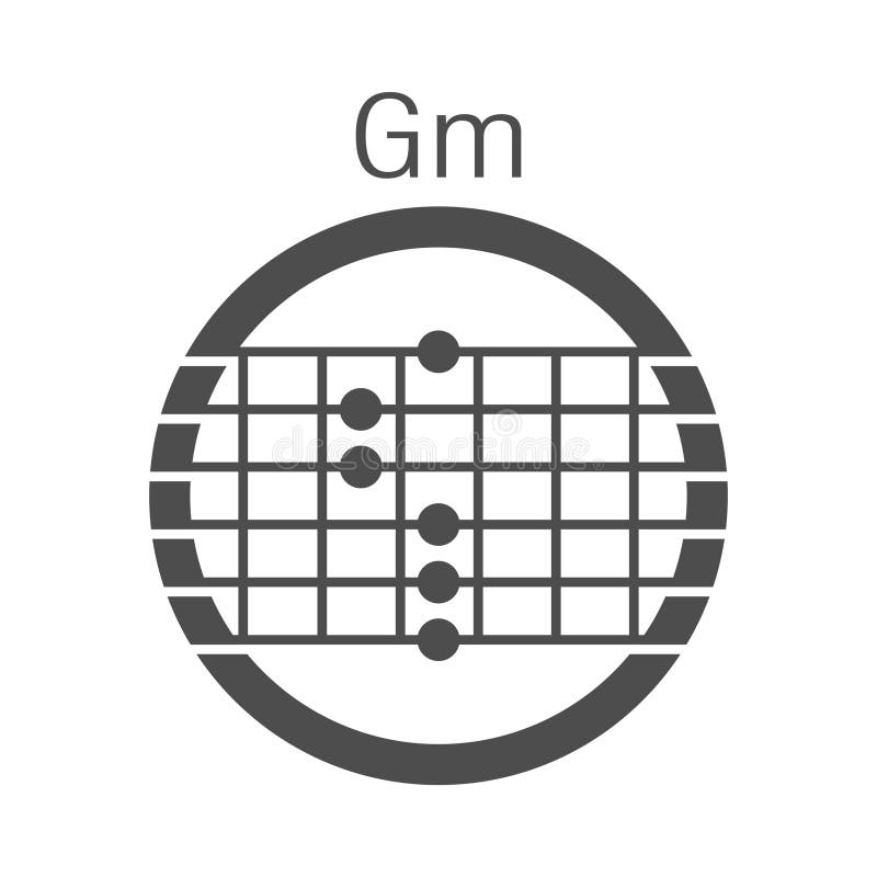 Guitar chord icon design stock vector. Illustration of minor - 334661878