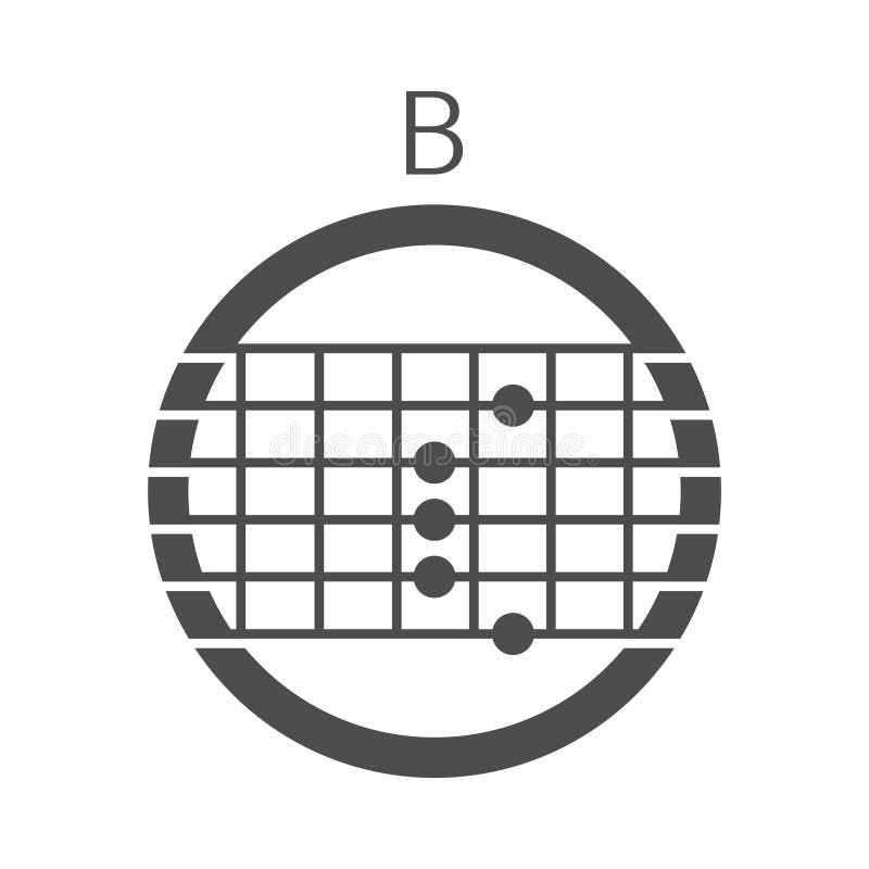 Guitar chord icon design stock vector. Illustration of string - 334662041