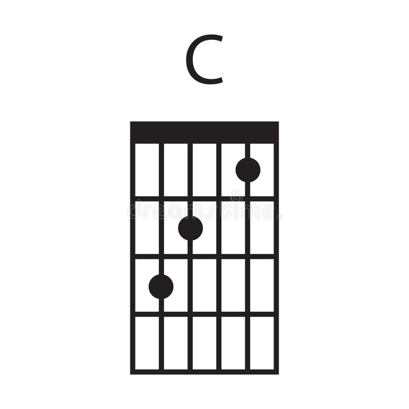 Guitar chord icon vector stock vector. Illustration of vector - 306773333